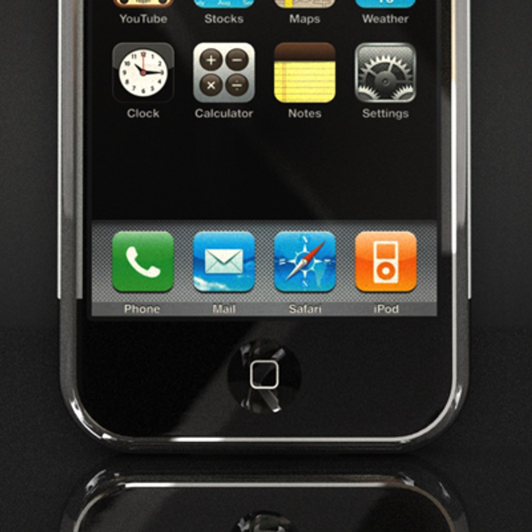 Apple Iphone Cellular Phone 3d Model