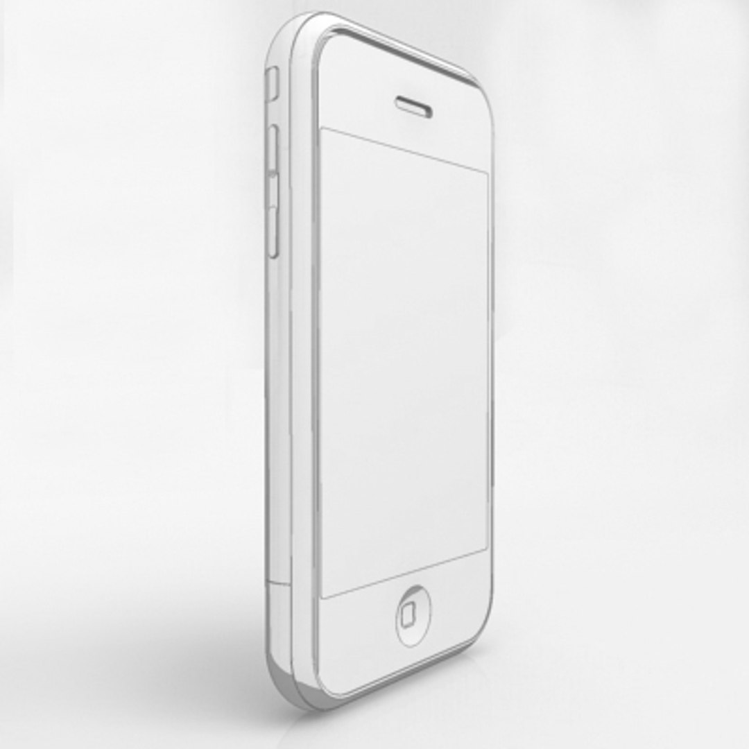 Apple Iphone Cellular Phone 3d Model