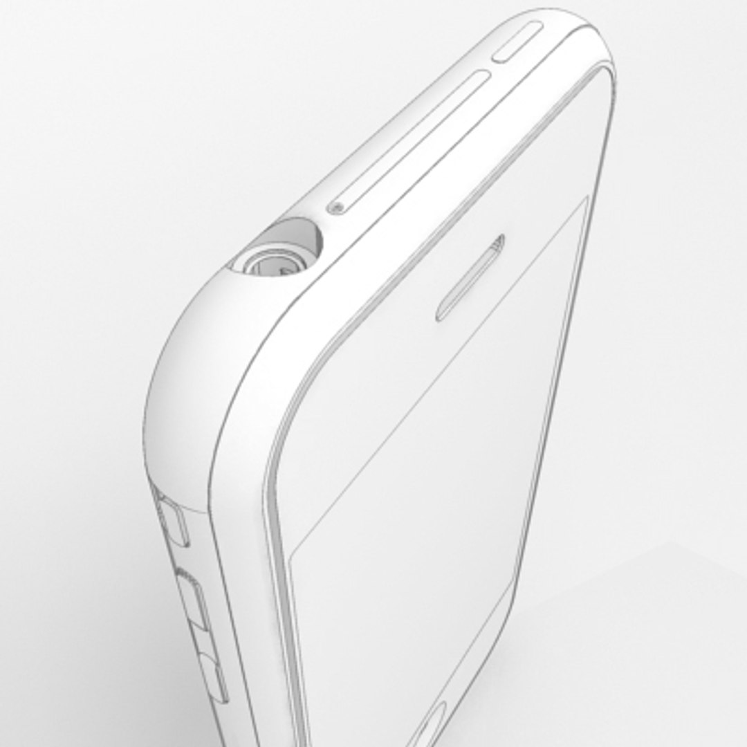 Apple Iphone Cellular Phone 3d Model