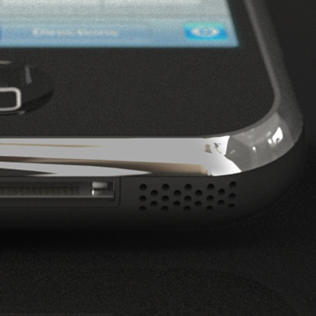 Apple Iphone Cellular Phone 3d Model