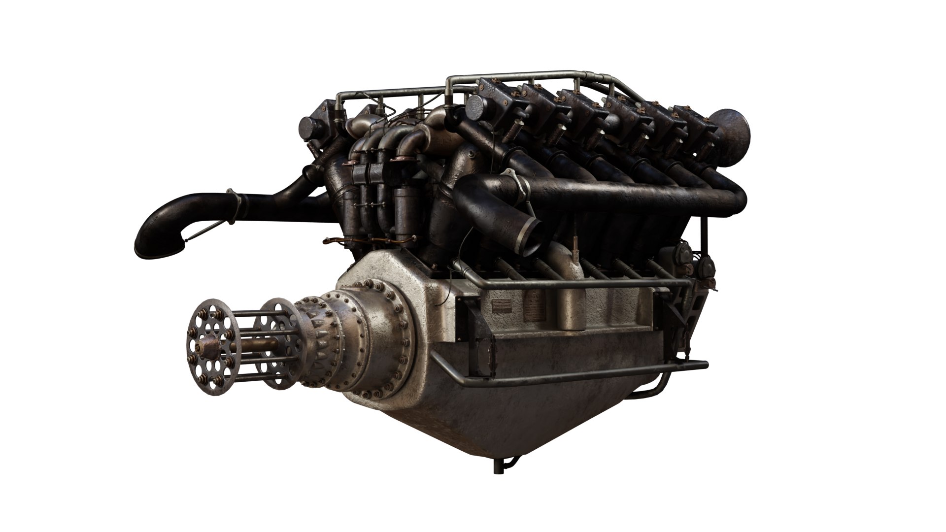 3D Aircraft Engine V-Type - TurboSquid 2056252