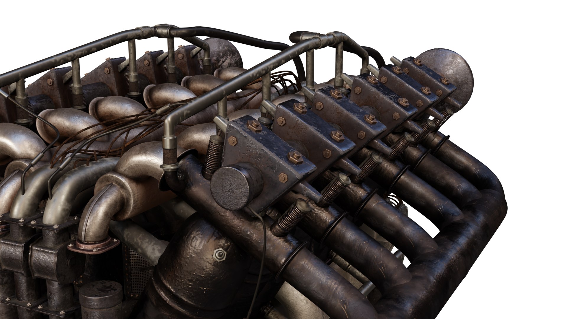 3D Aircraft Engine V-Type - TurboSquid 2056252