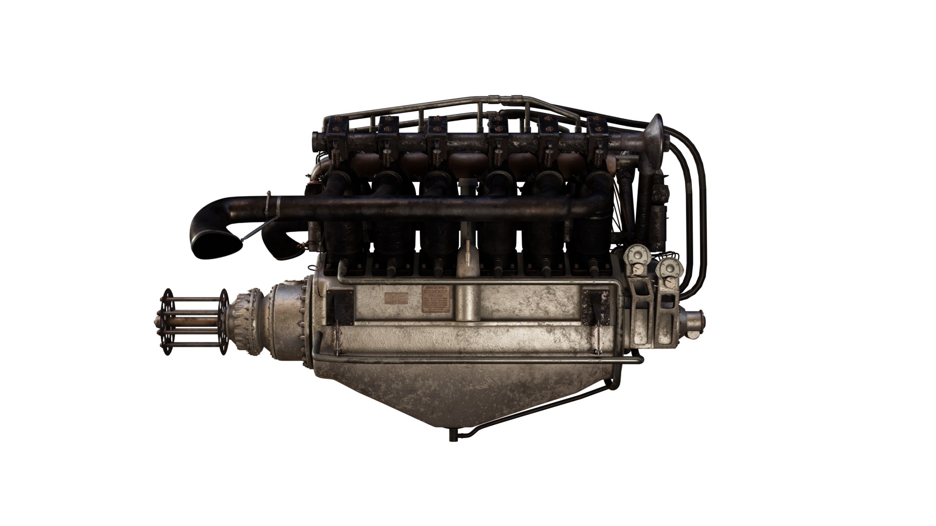 3D Aircraft Engine V-Type - TurboSquid 2056252