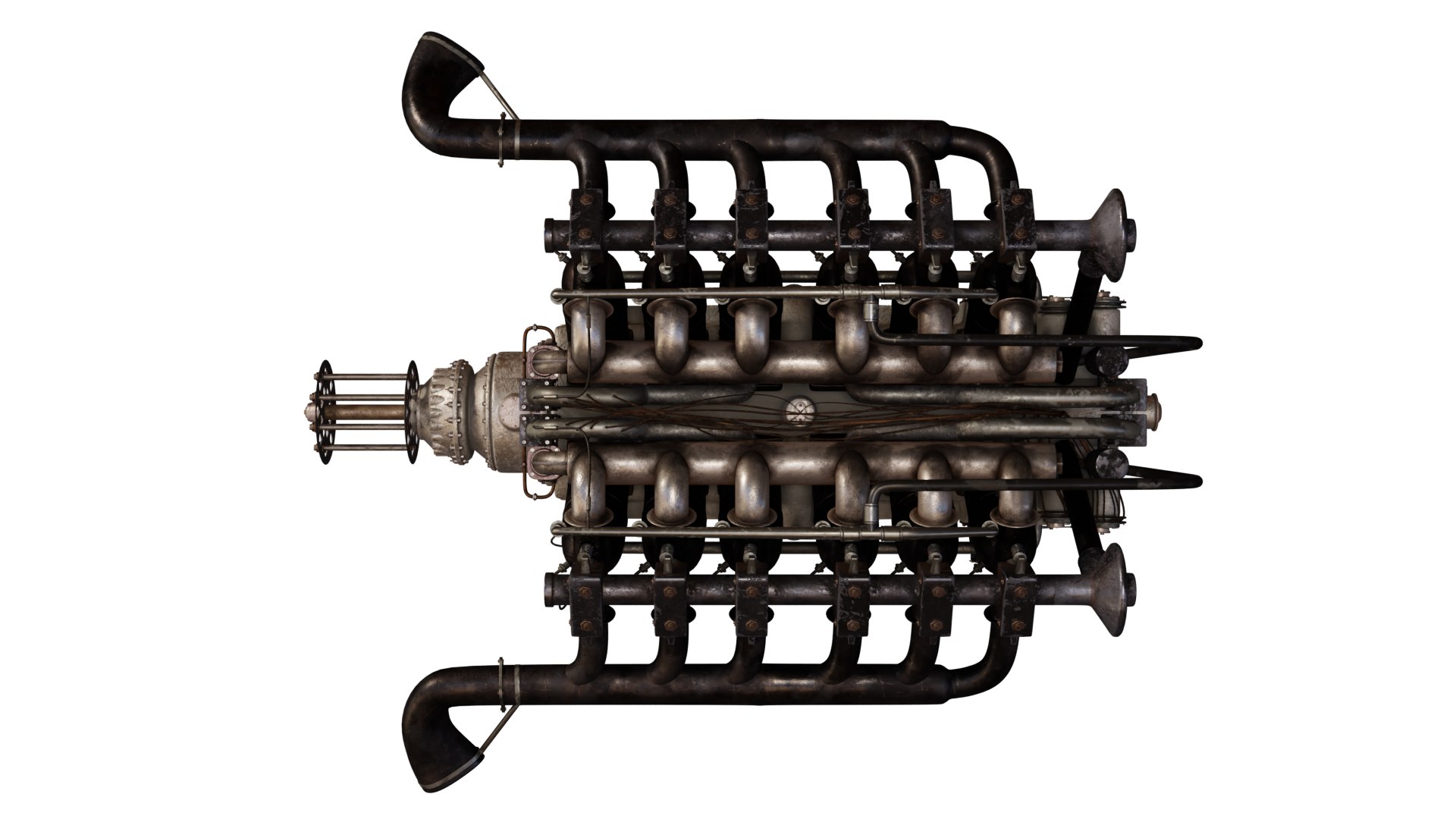 3D Aircraft Engine V-Type - TurboSquid 2056252