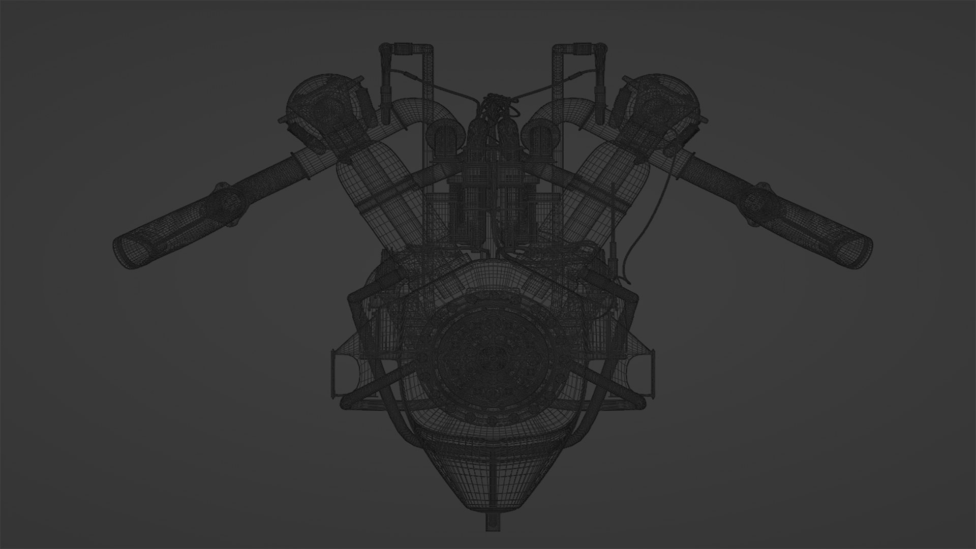 3D Aircraft Engine V-Type - TurboSquid 2056252