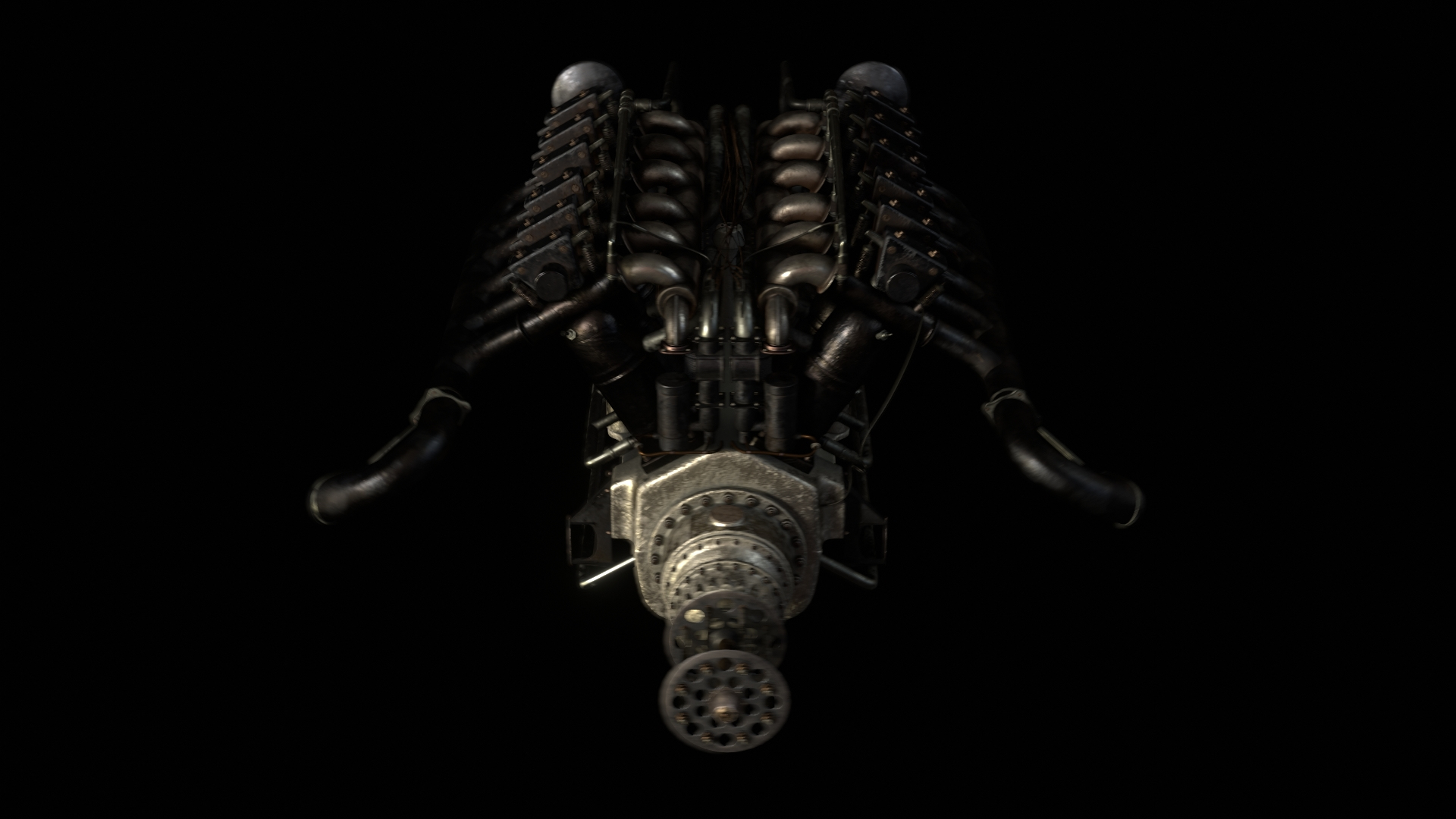 3D Aircraft Engine V-Type - TurboSquid 2056252