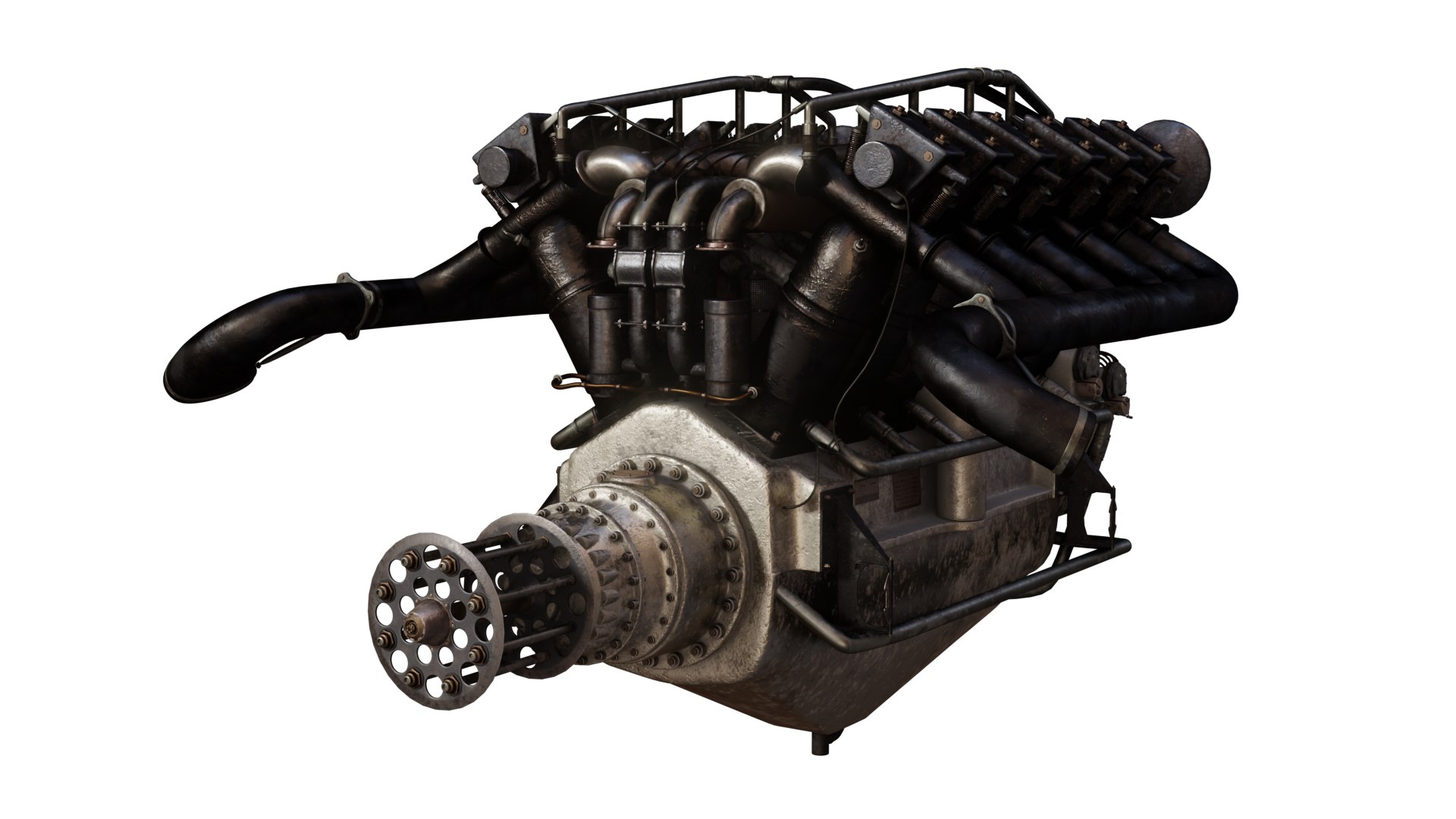 3D Aircraft Engine V-Type - TurboSquid 2056252