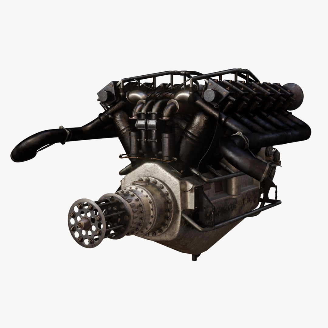 3D Aircraft Engine V-Type - TurboSquid 2056252