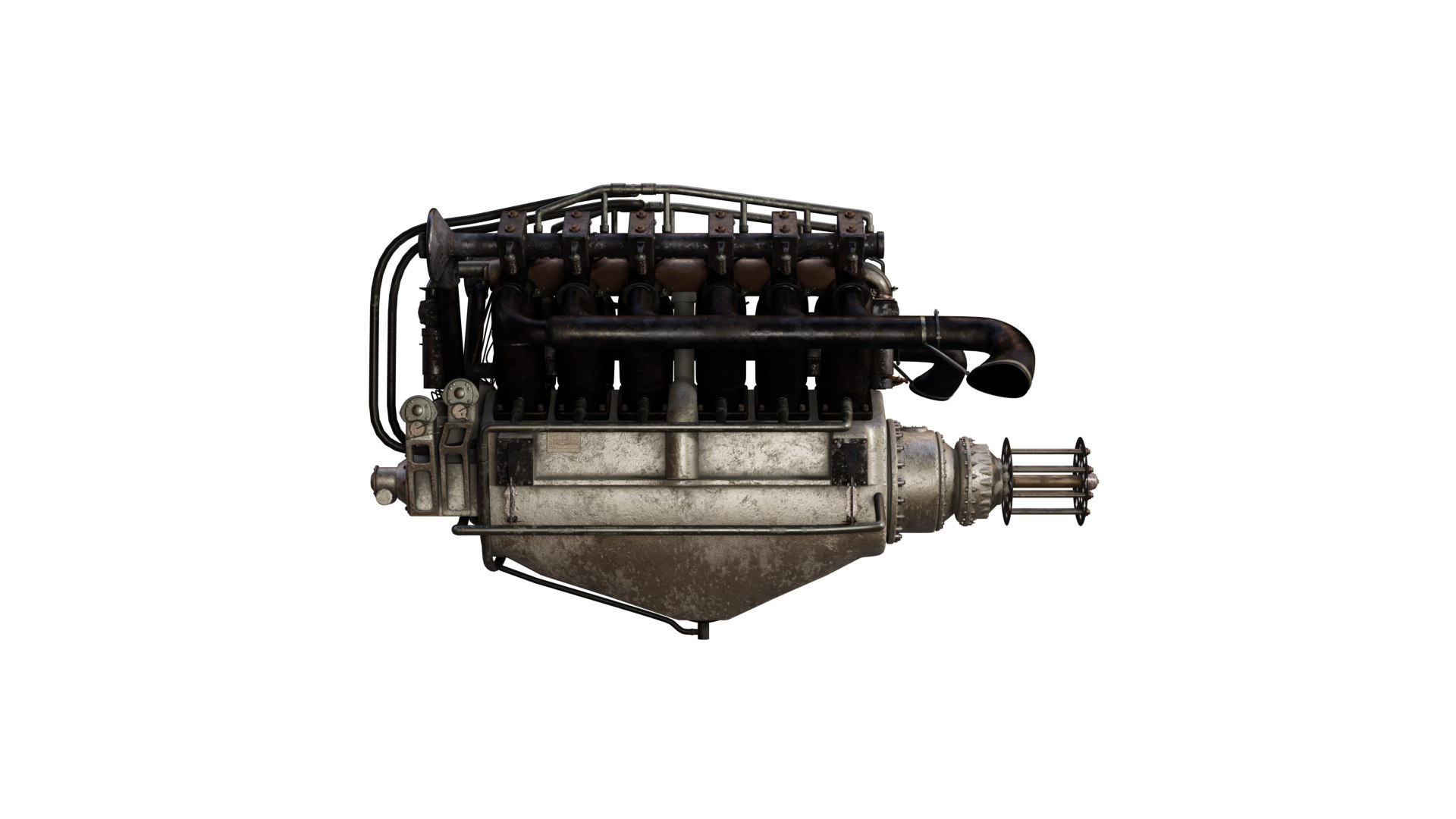 3D Aircraft Engine V-Type - TurboSquid 2056252