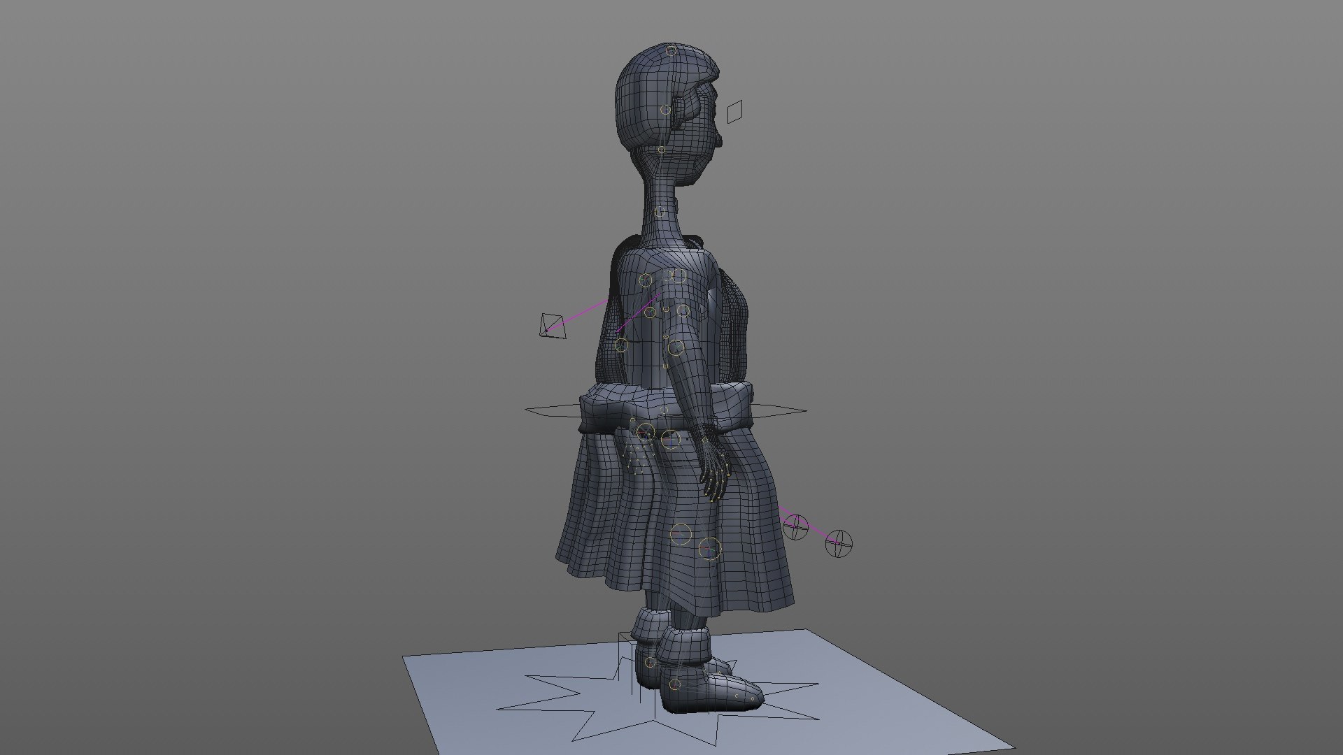 3D rigged cartoon prince walking - TurboSquid 1619267