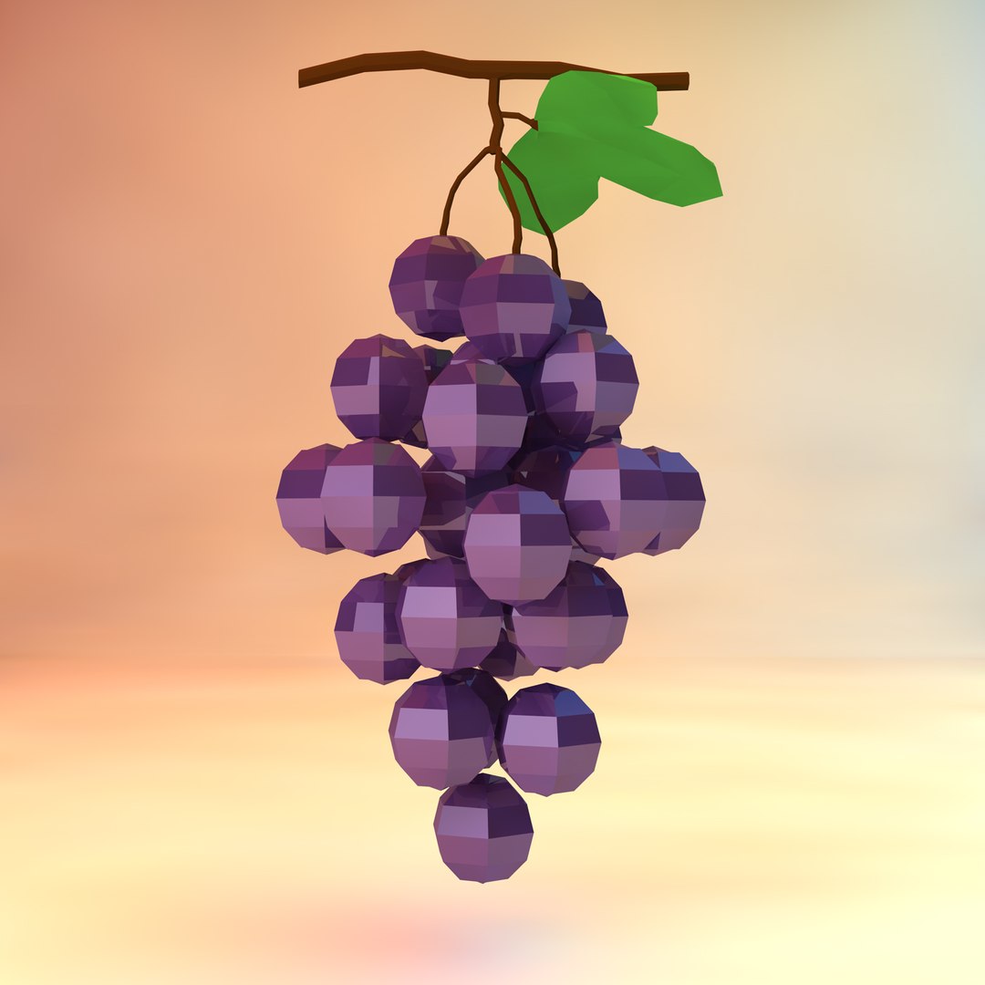grapes assets 3d c4d