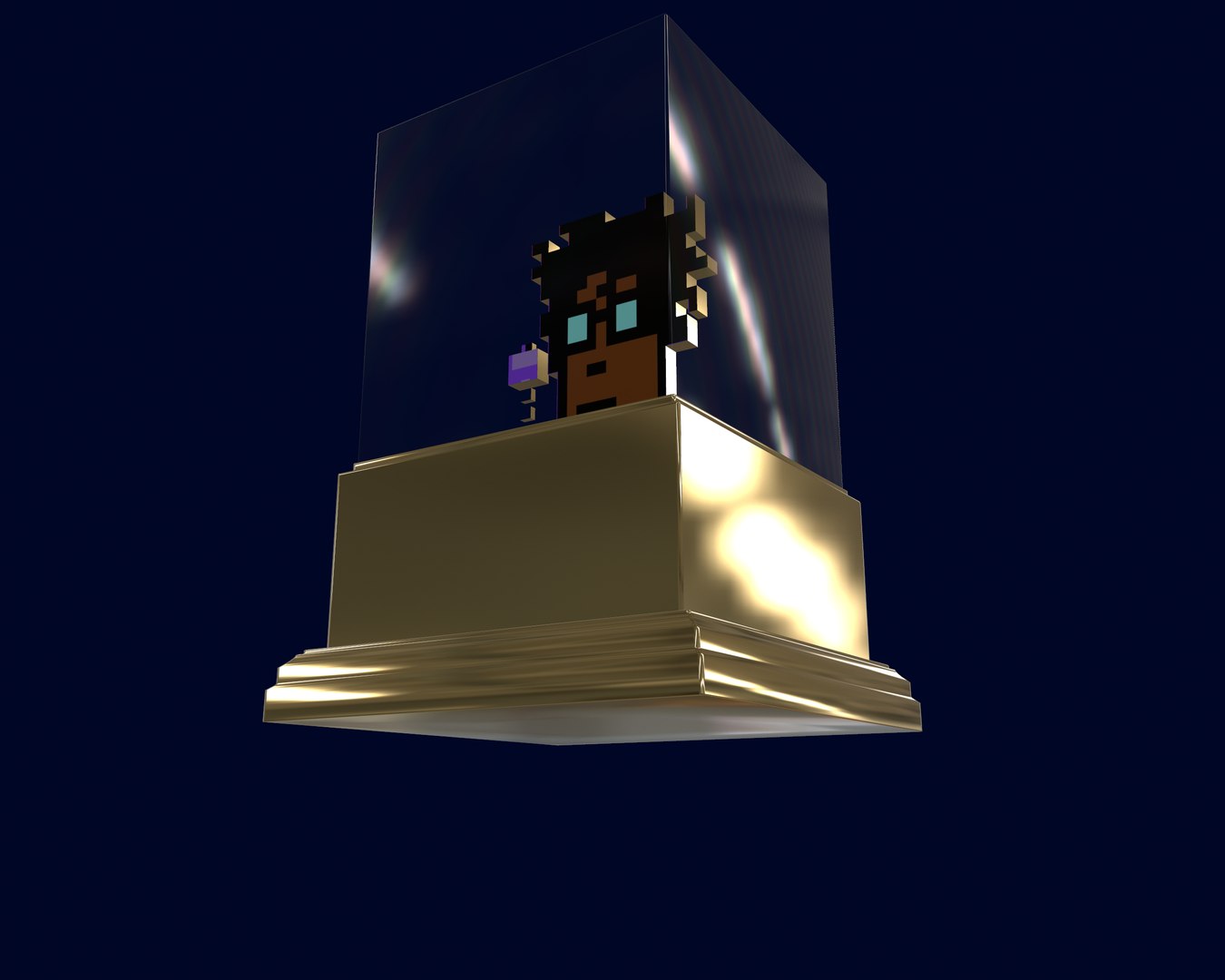 3D Gold Punk Low-poly - TurboSquid 1828685