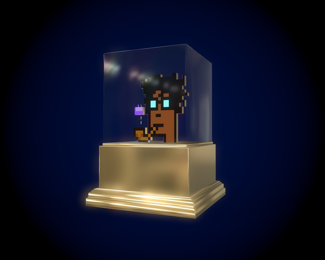 3D Gold Punk Low-poly - TurboSquid 1828685