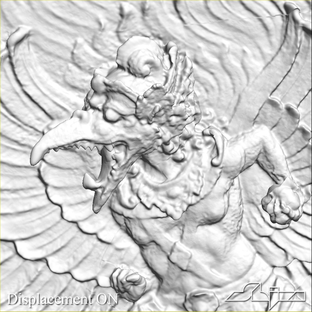 3d Bas Relief Garuda Bali