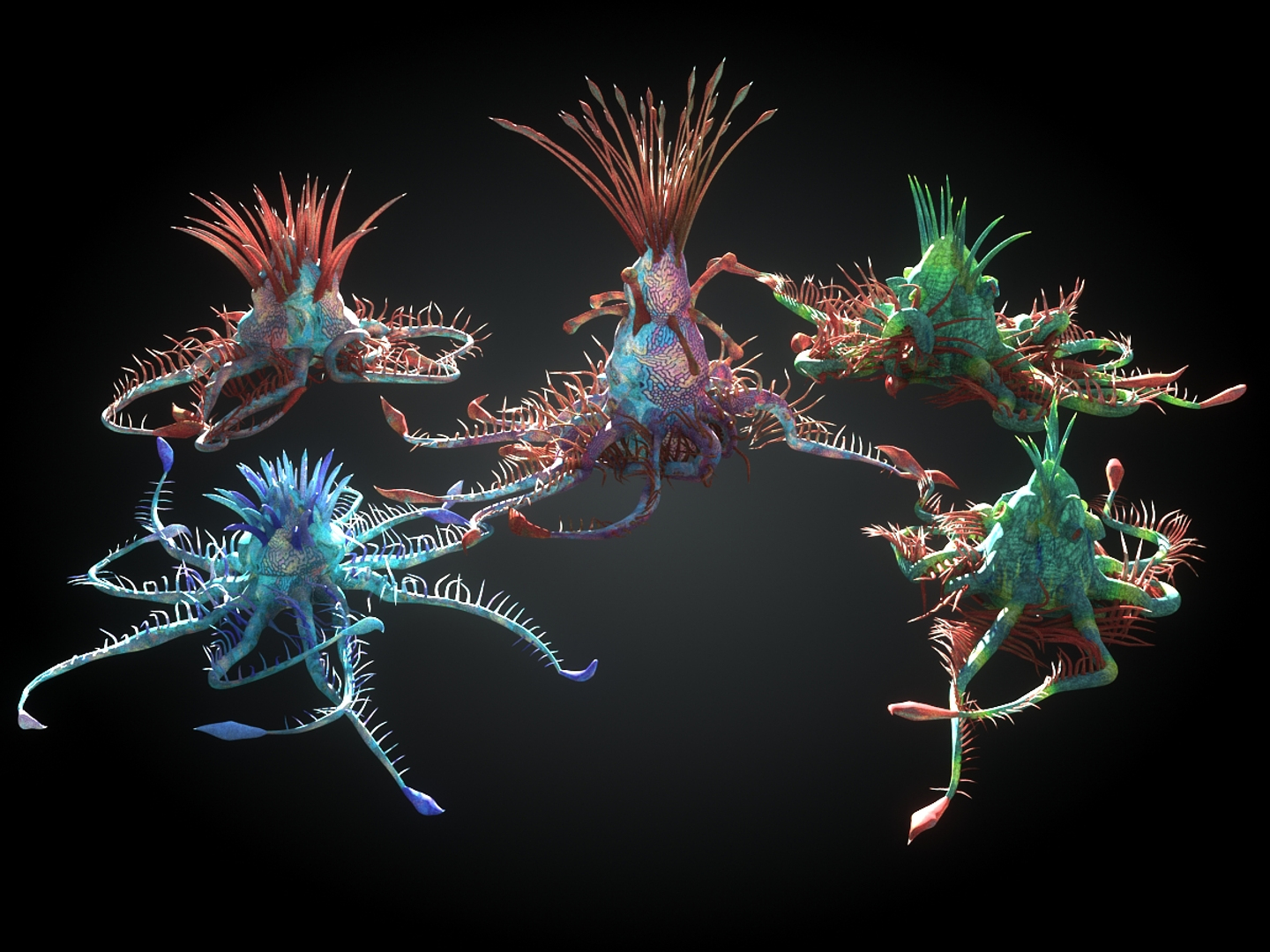 3D Model Alien Plants Pack - TurboSquid 1469253