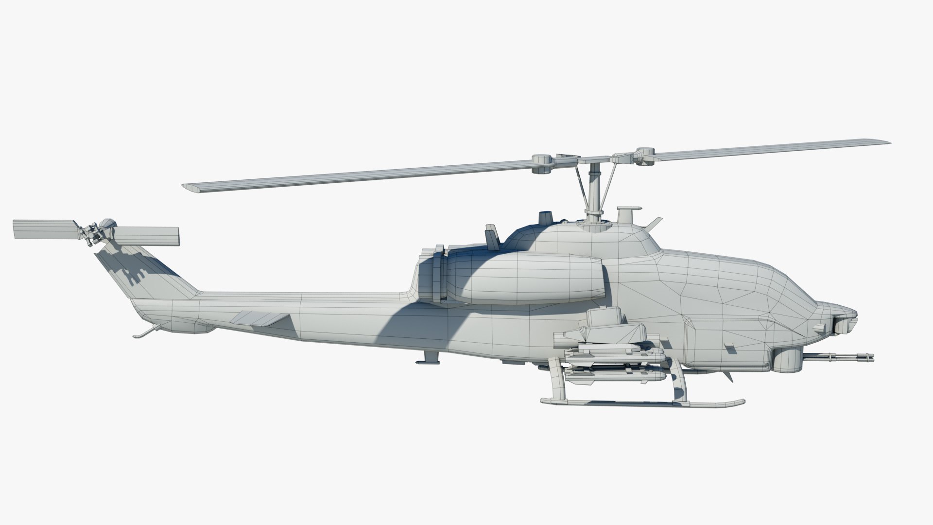 3D military helicopter bell ah-1 cobra model - TurboSquid 1283572
