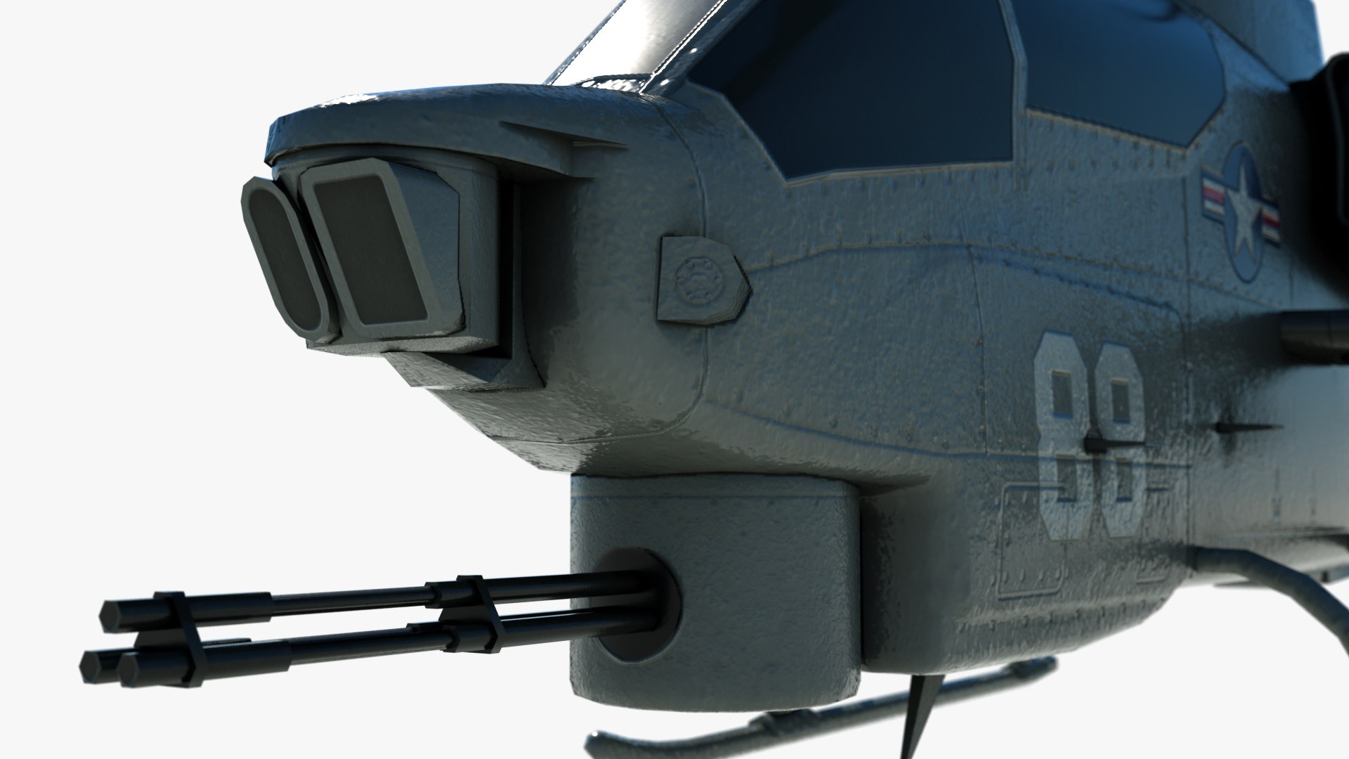 3D Military Helicopter Bell Ah-1 Cobra Model - TurboSquid 1283572