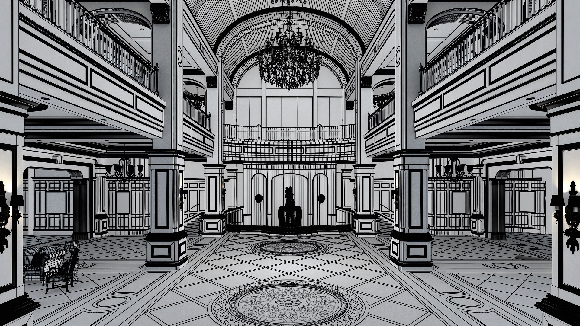 3D Lobby 02 - TurboSquid 2069484