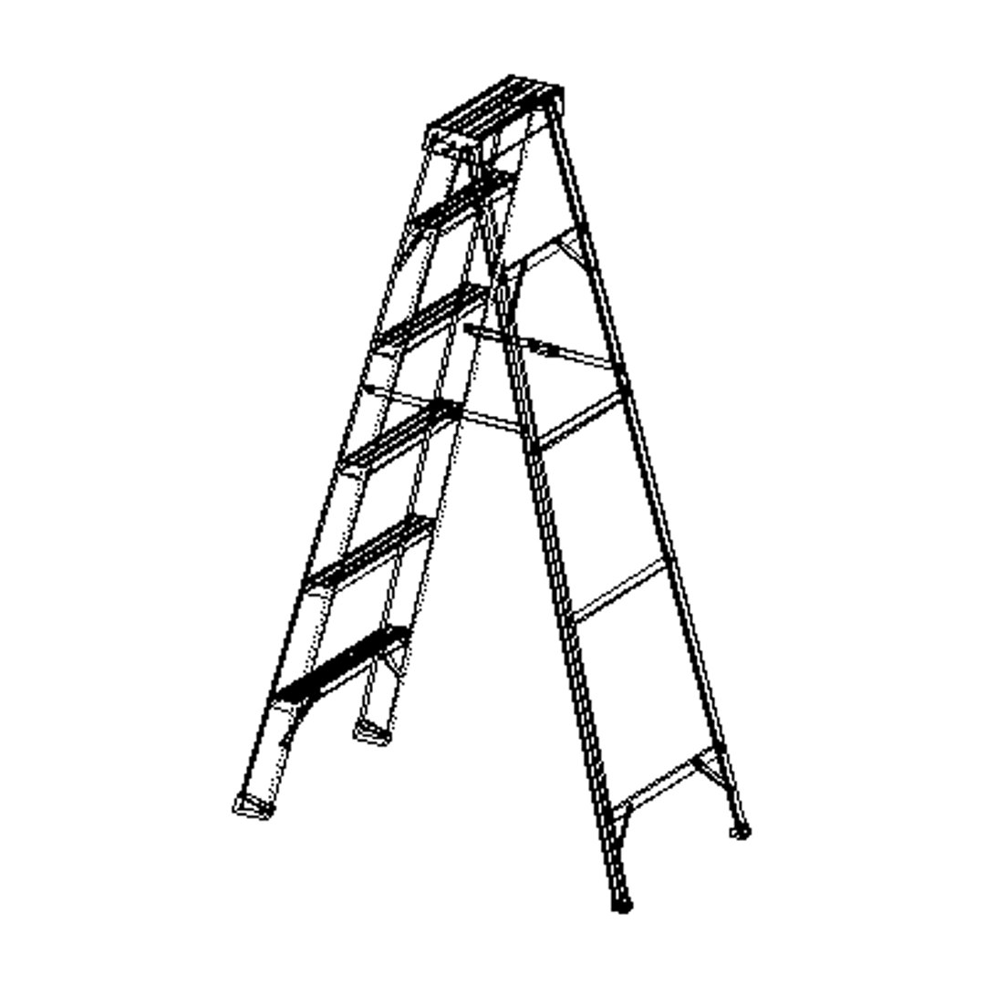 3d A-frame Ladder