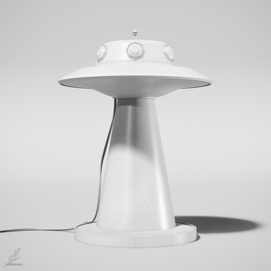 3D Model Alien Abduction Lamp - TurboSquid 1961993