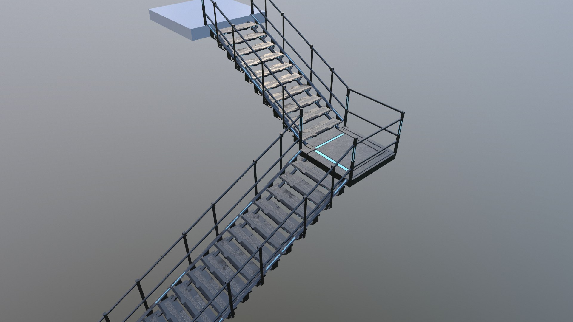 Scifi Modular Stairs 3D Model - TurboSquid 2105332
