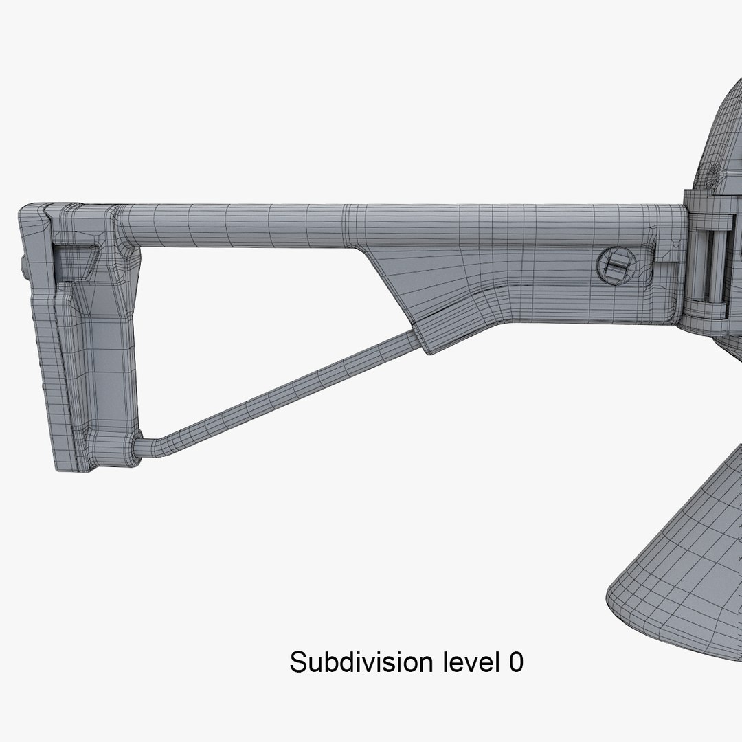 Assault Rifle Aek 971 3d Model