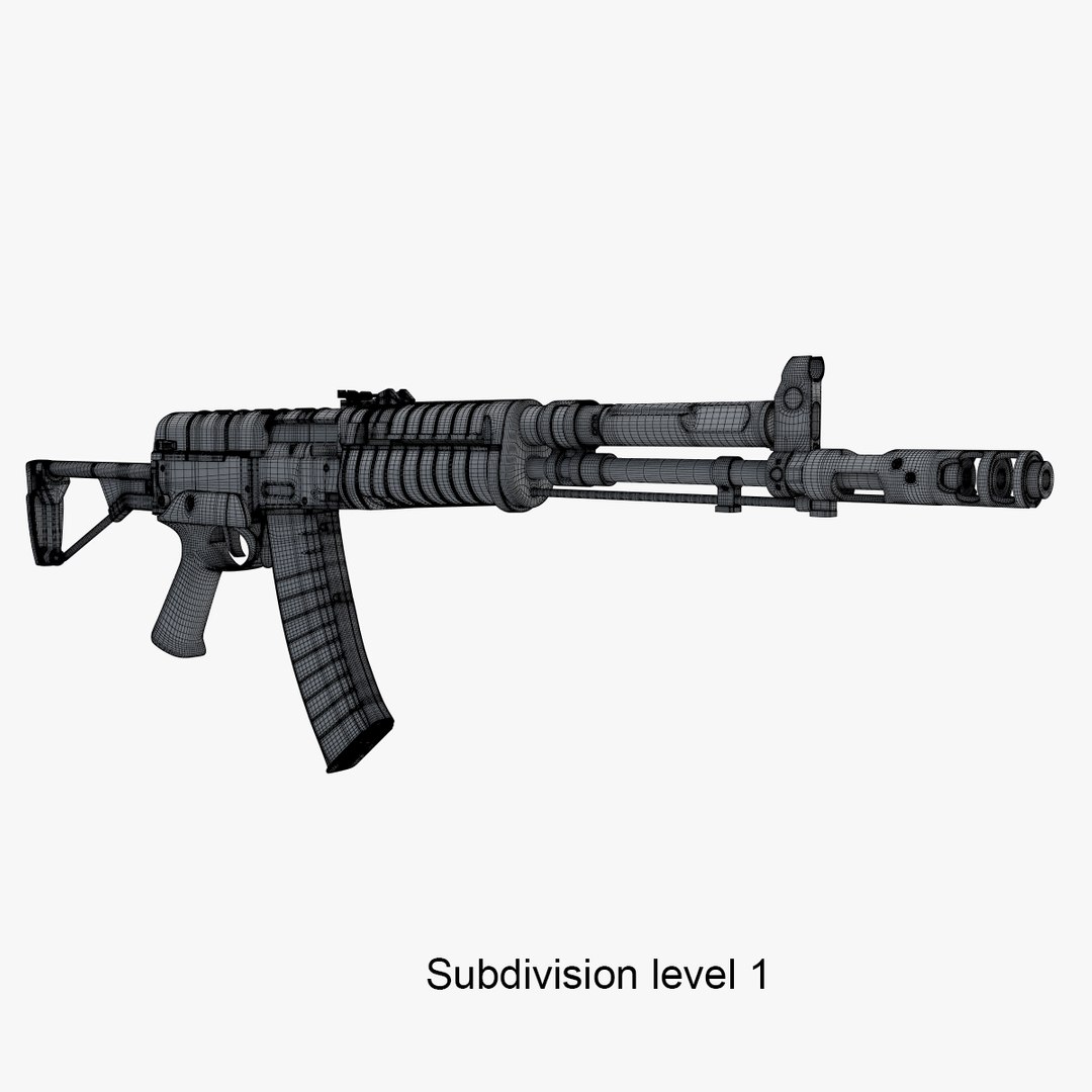 Assault Rifle Aek 971 3d Model