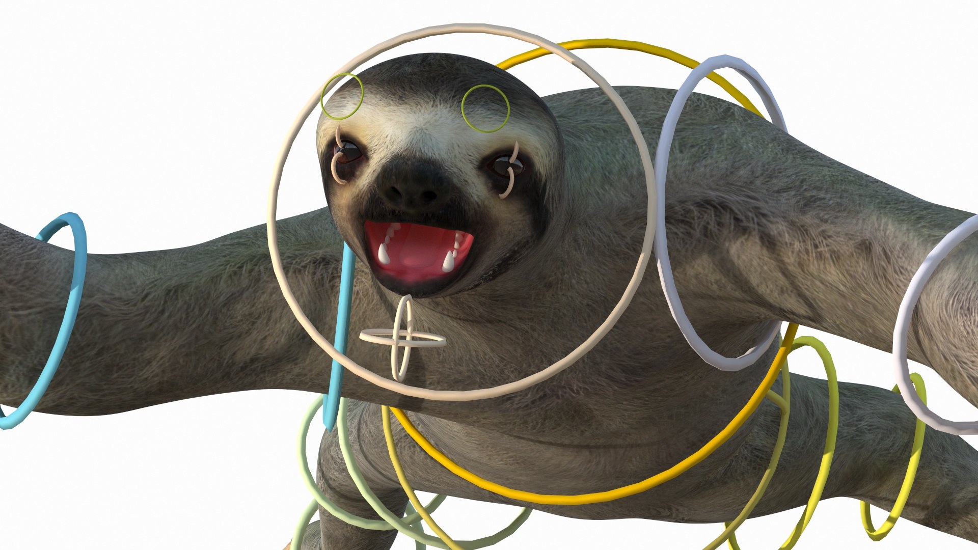Sloth Rigged Model - TurboSquid 2177594