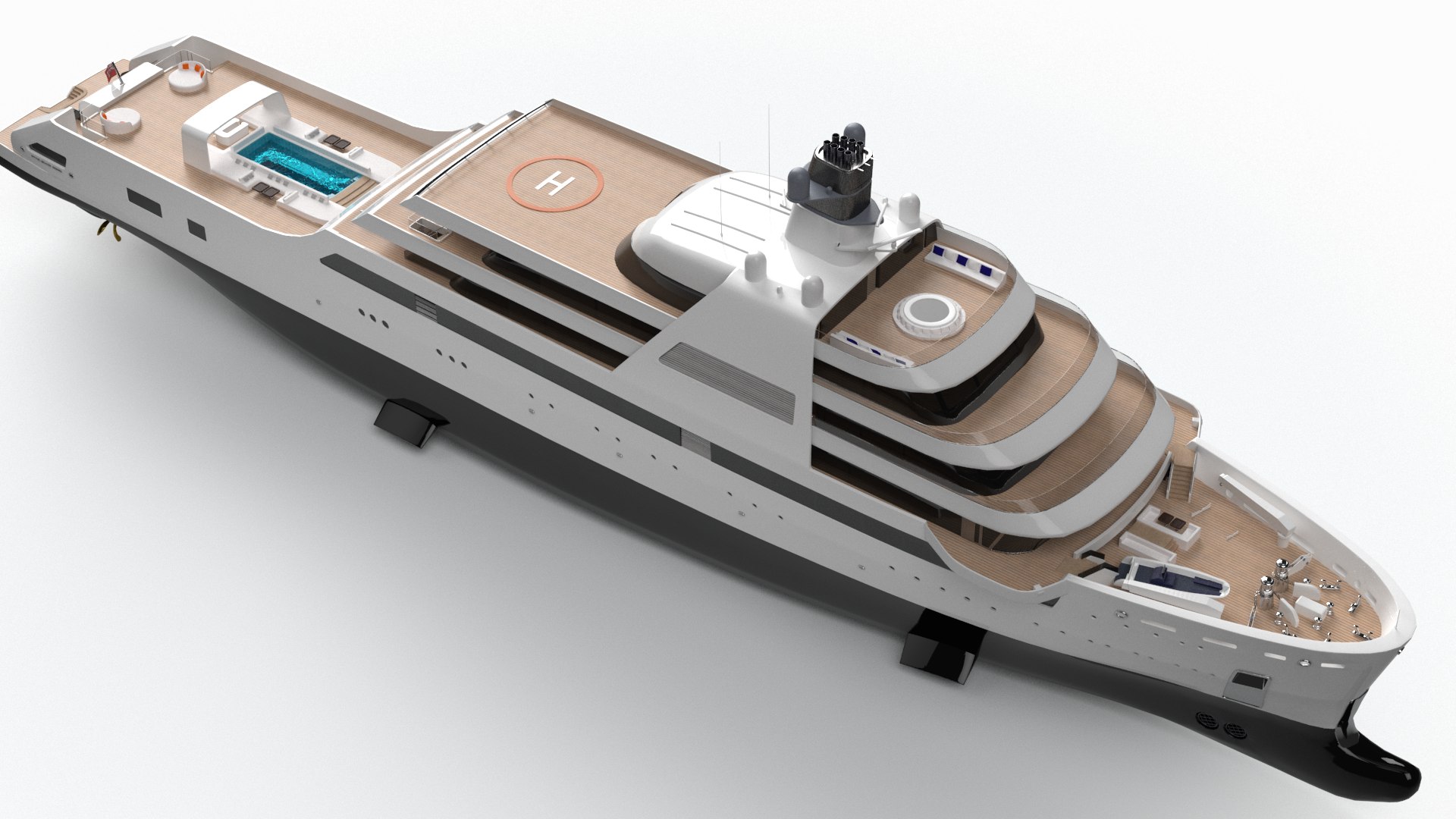 3D Solaris Explorer Yacht Night Scene - TurboSquid 2203926