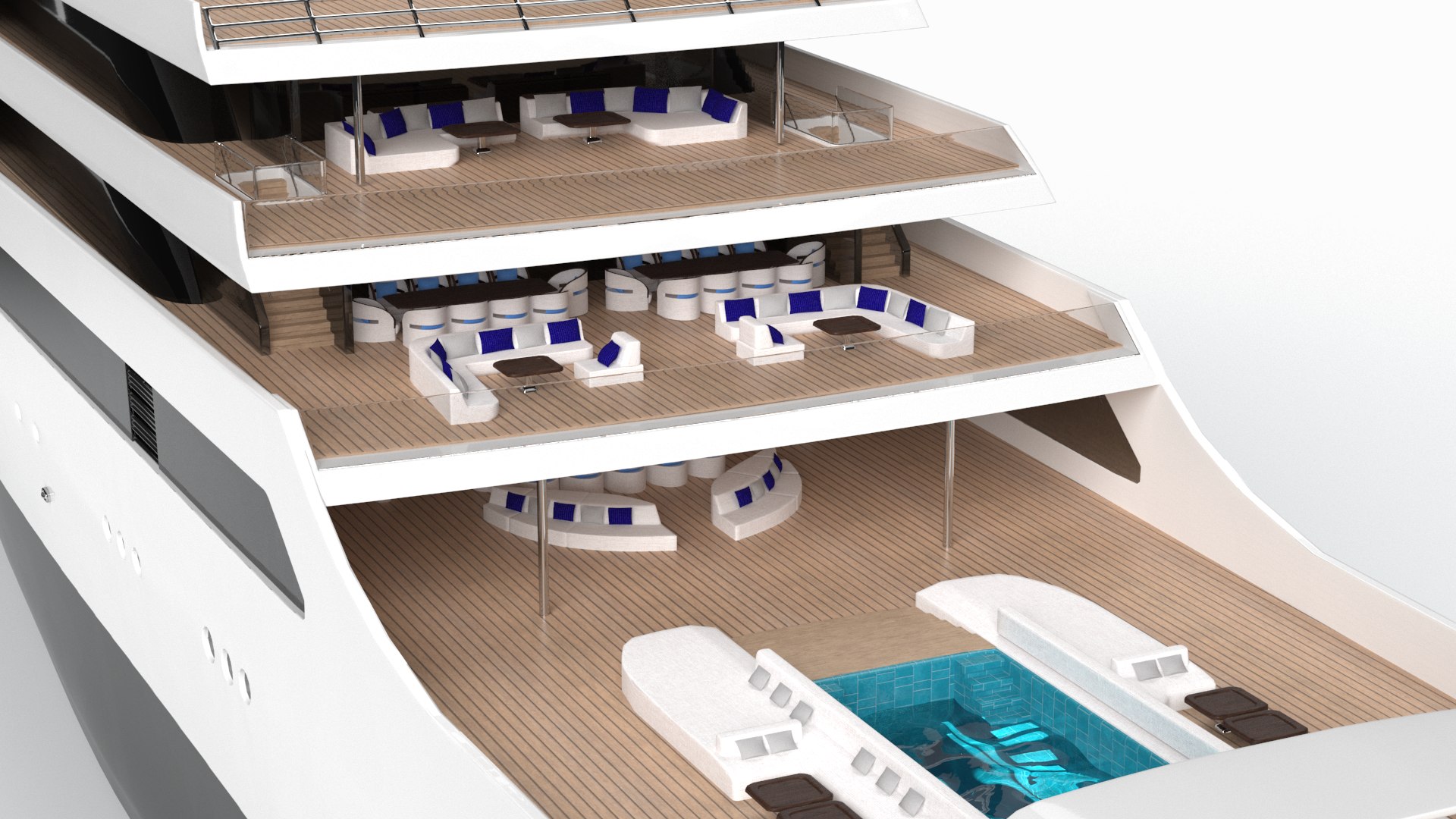 3D Solaris Explorer Yacht Night Scene - TurboSquid 2203926