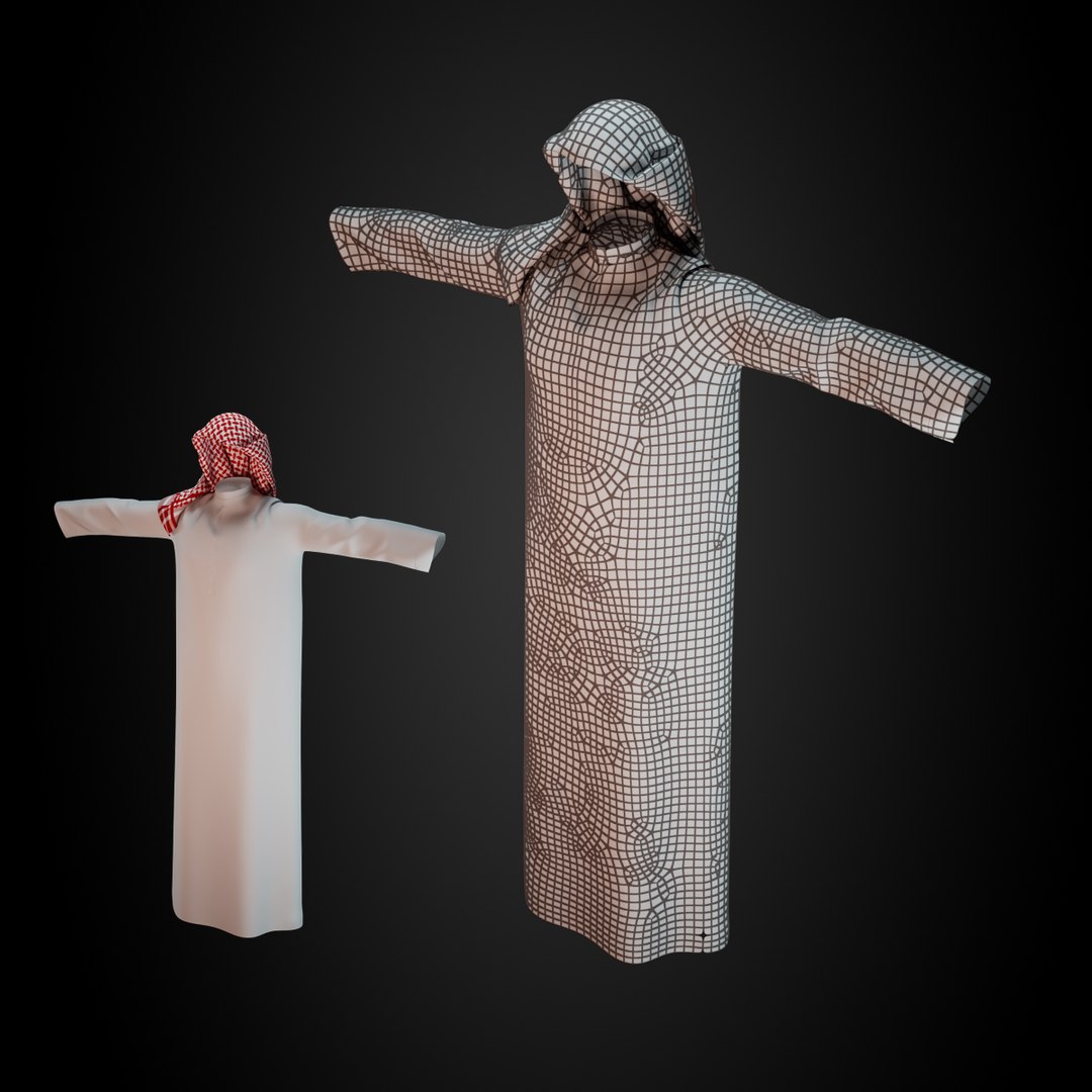 3D Model Arab Cloth - TurboSquid 1931377