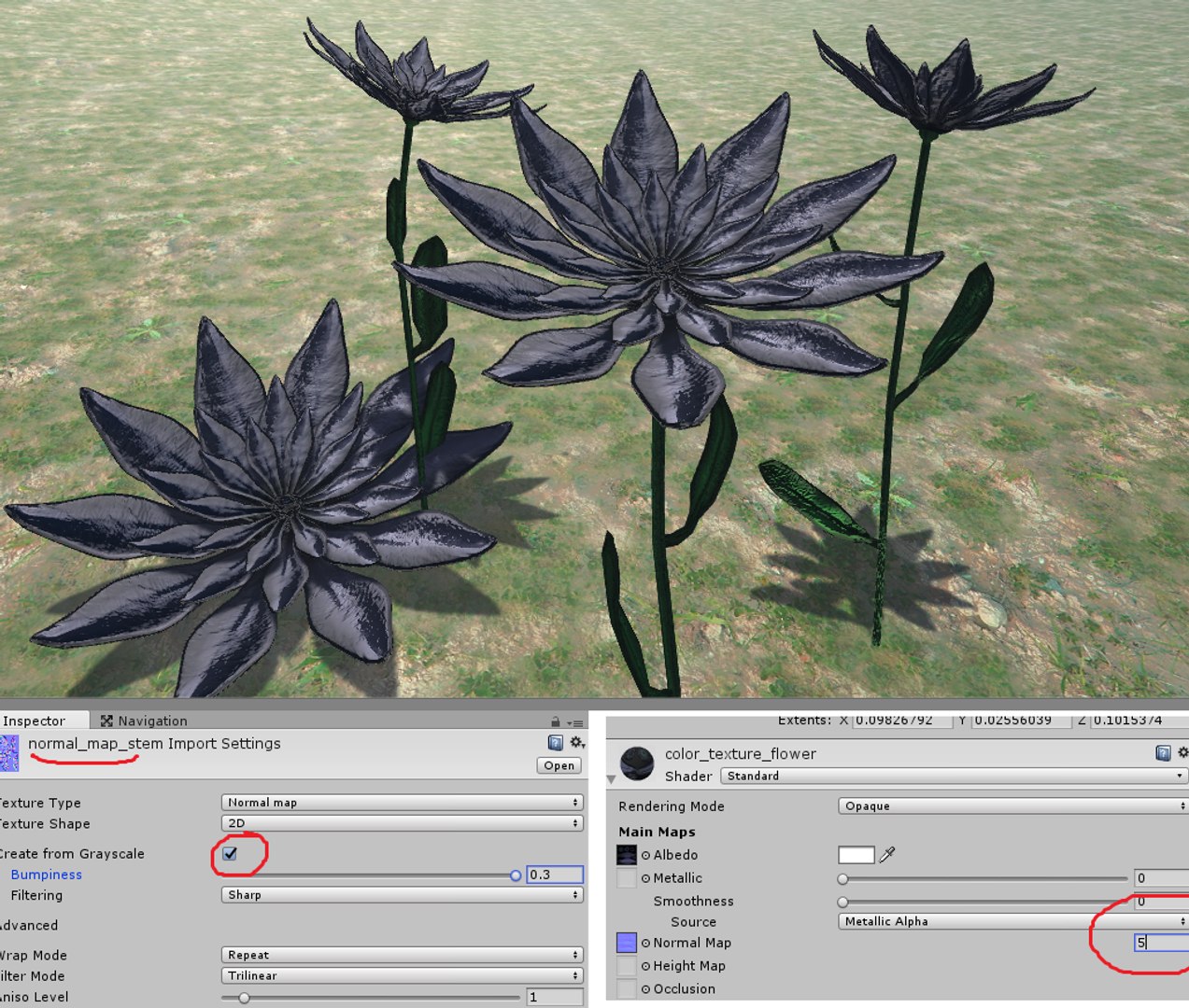 3d Dark Flower Model