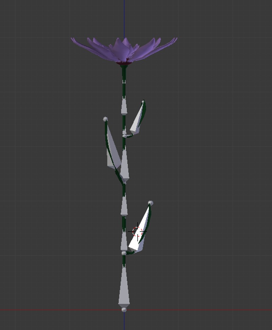 3d Dark Flower Model