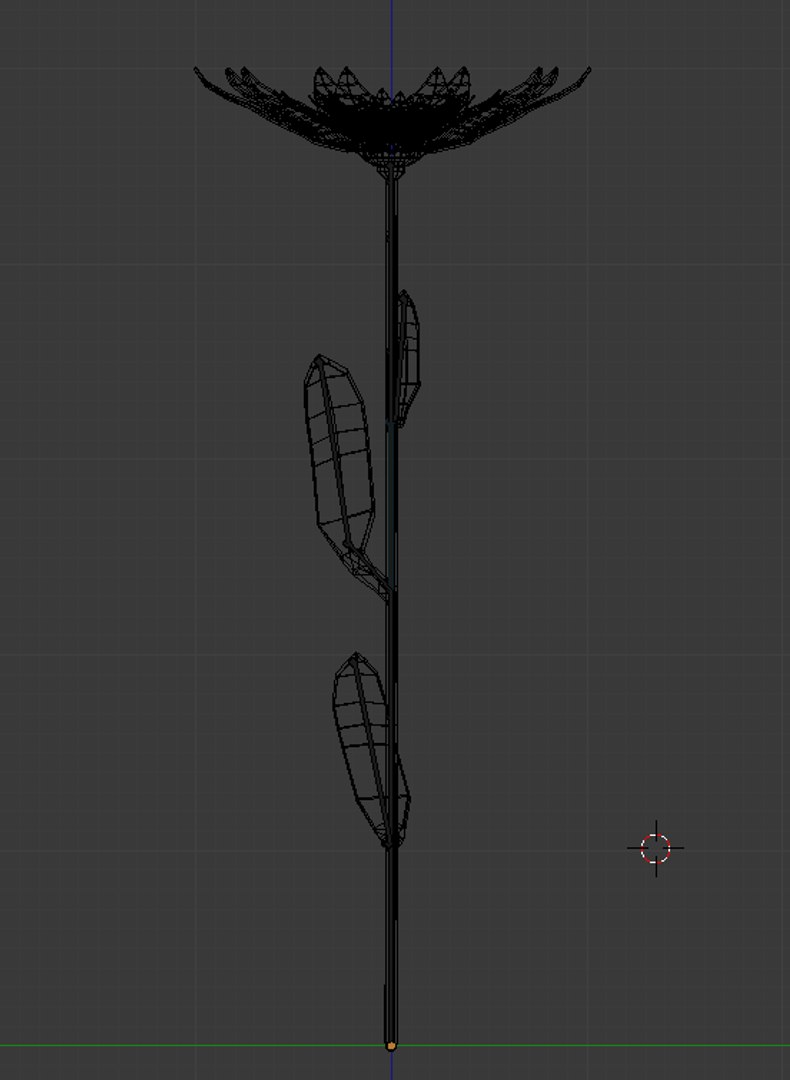 3d Dark Flower Model