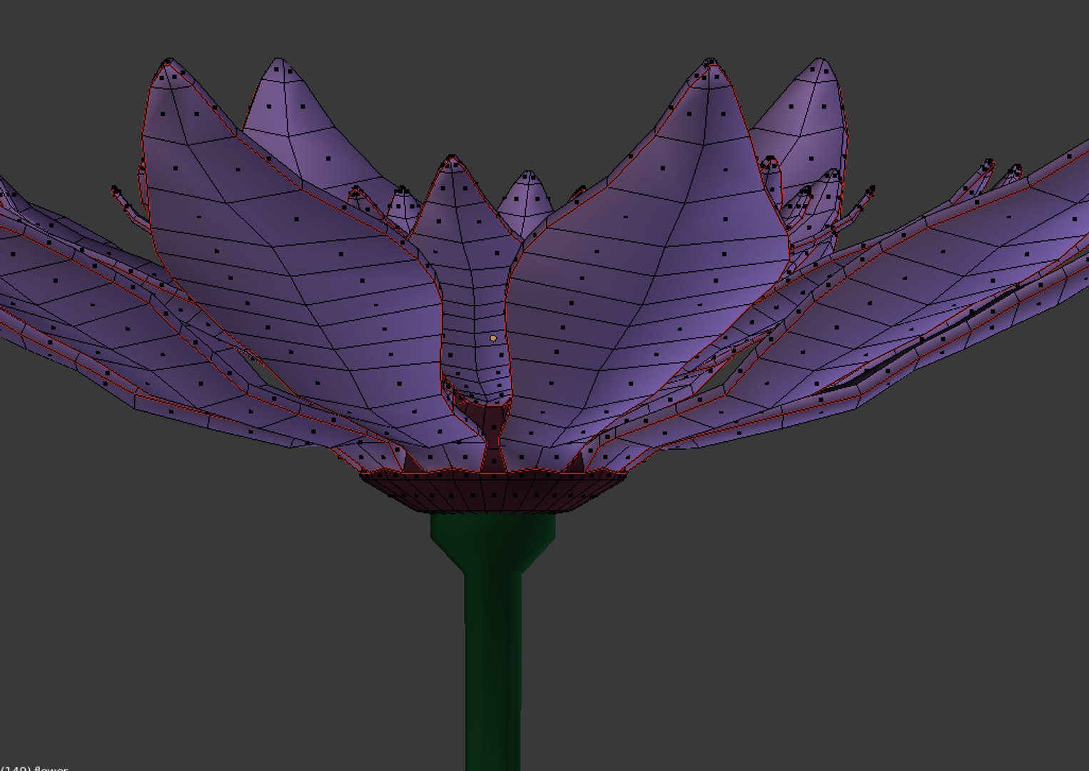 3d Dark Flower Model