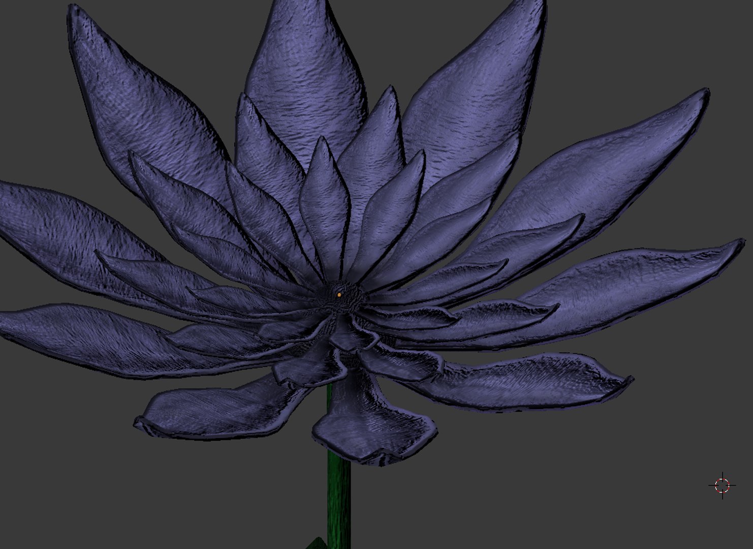 3d Dark Flower Model