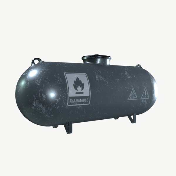 modelo 3d Tanque de gas inflamable - TurboSquid 2416041