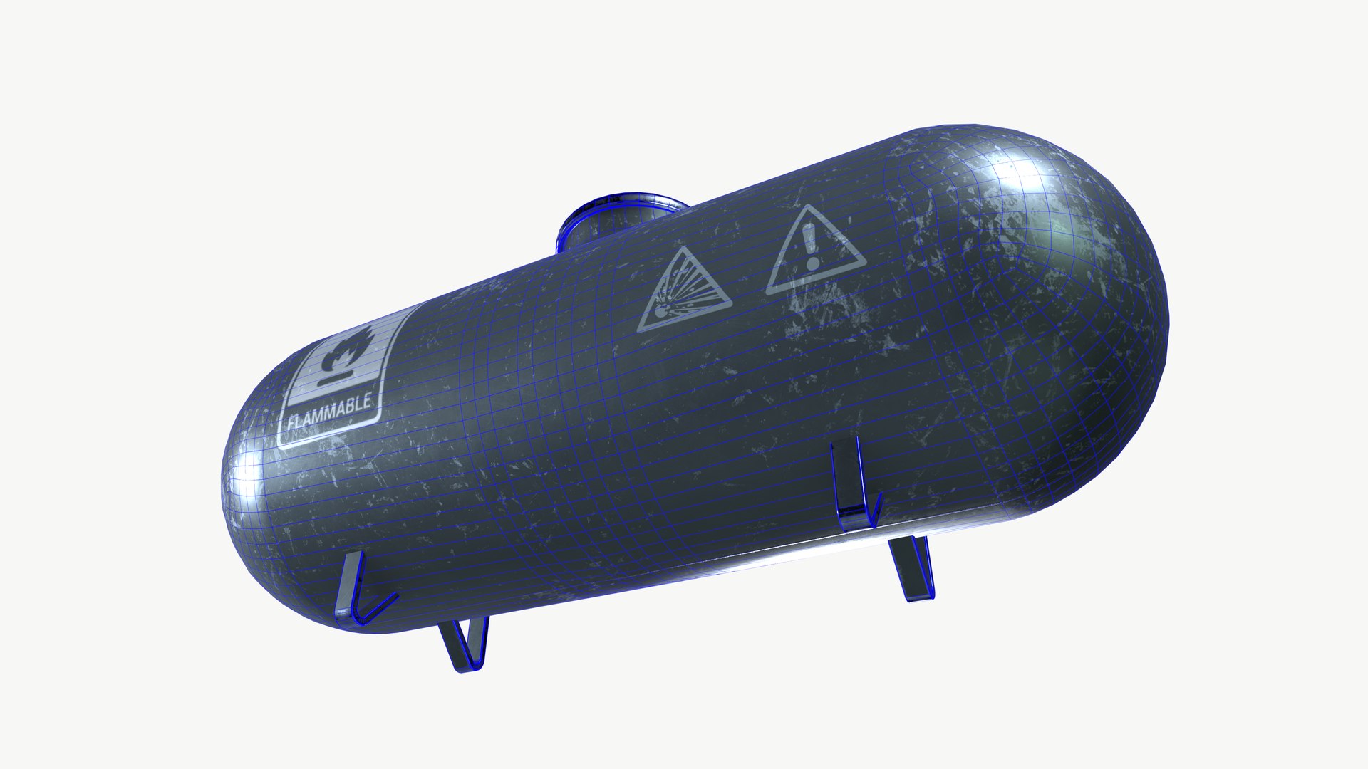 3D Flamable Gas Tank Model - TurboSquid 2416041