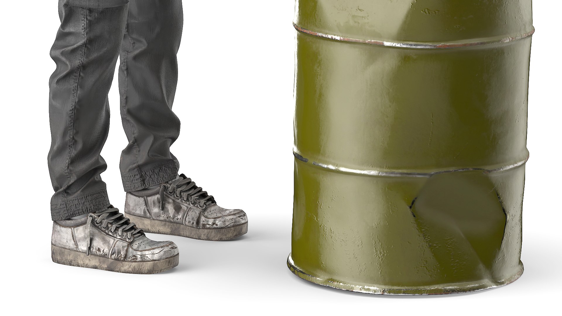 3D Model Homeless Man Warming Up At Barrel - TurboSquid 2329861