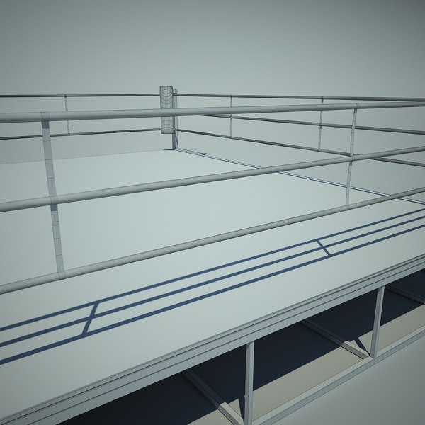 boxing ring 3d max