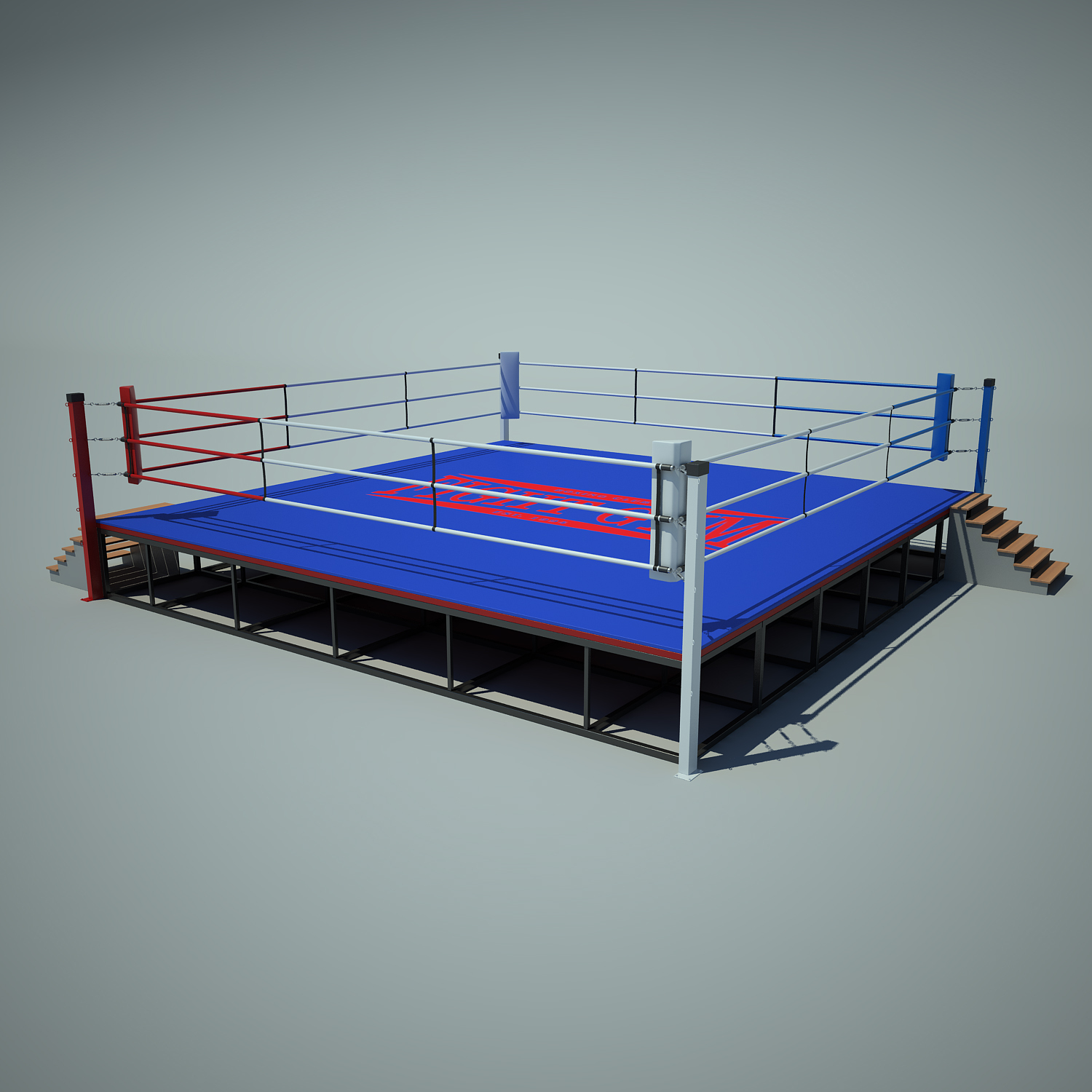 boxing ring 3d max