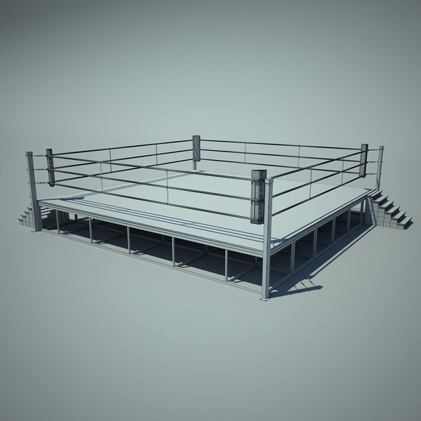 boxing ring 3d max