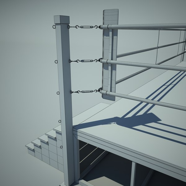 boxing ring 3d max