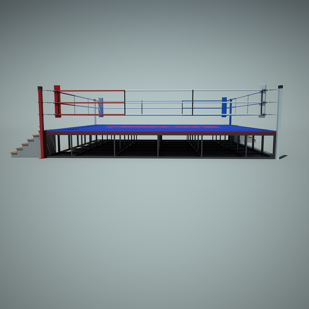 boxing ring 3d max
