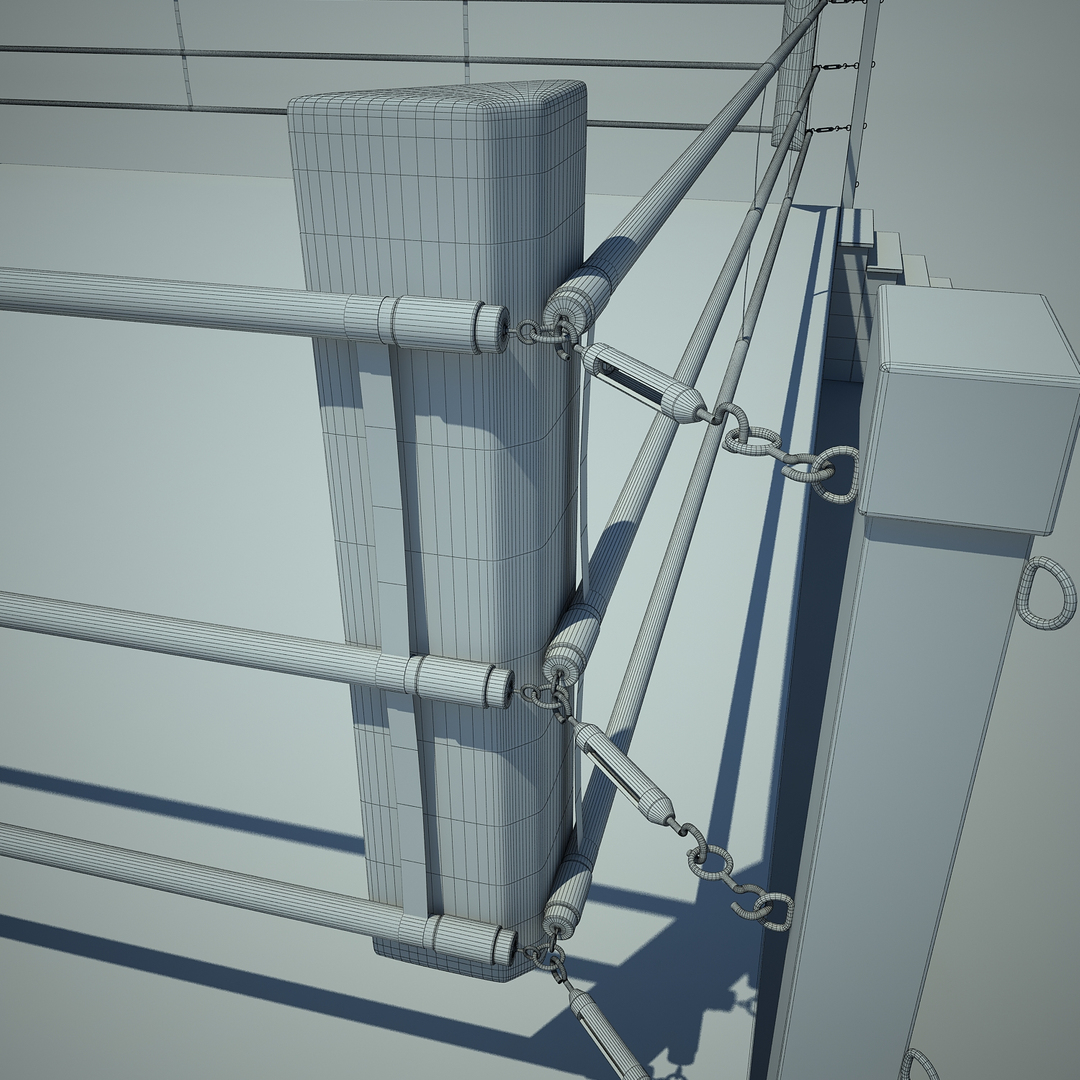 boxing ring 3d max