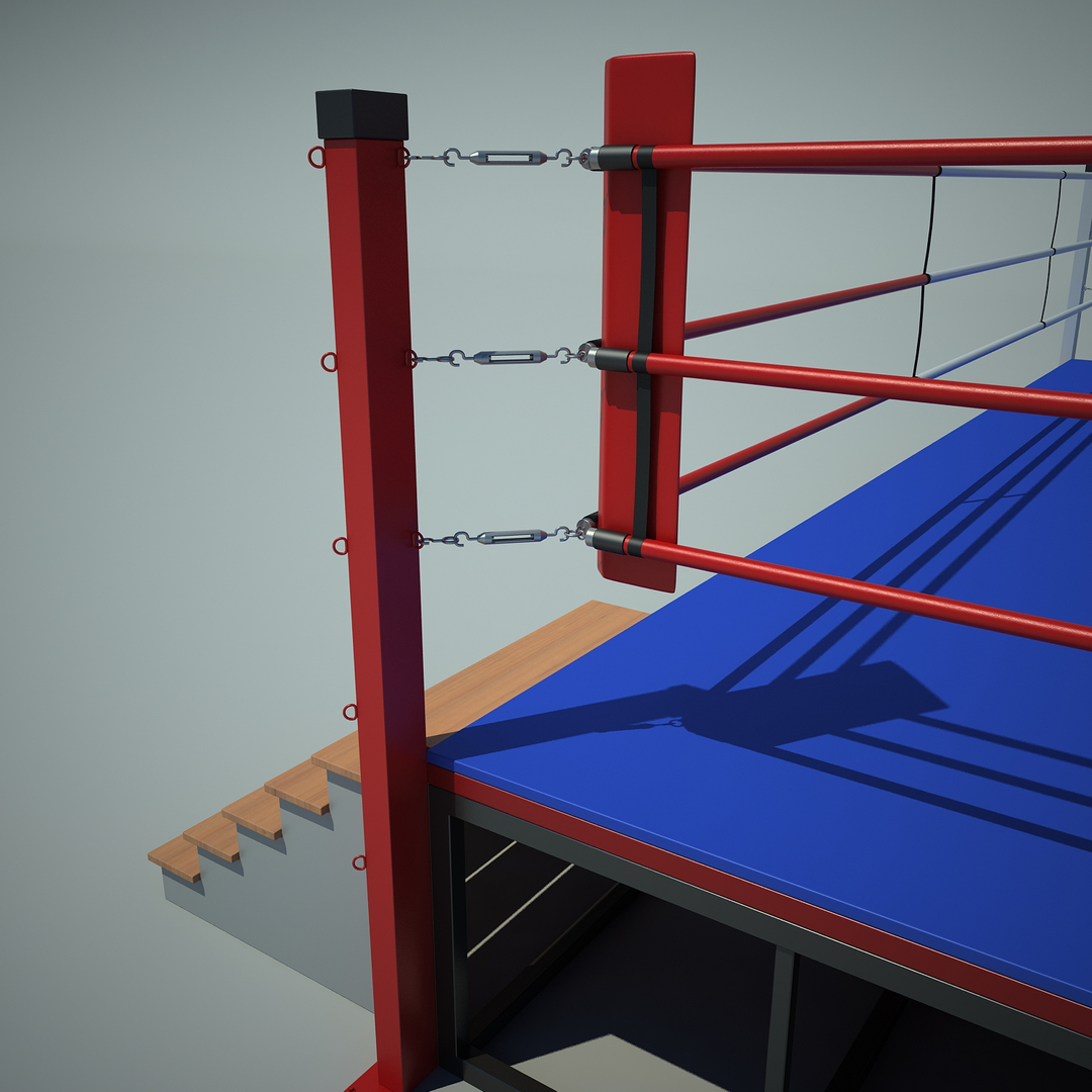 boxing ring 3d max