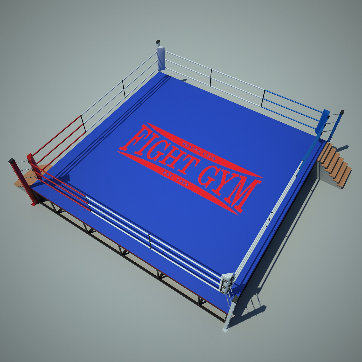 boxing ring 3d max