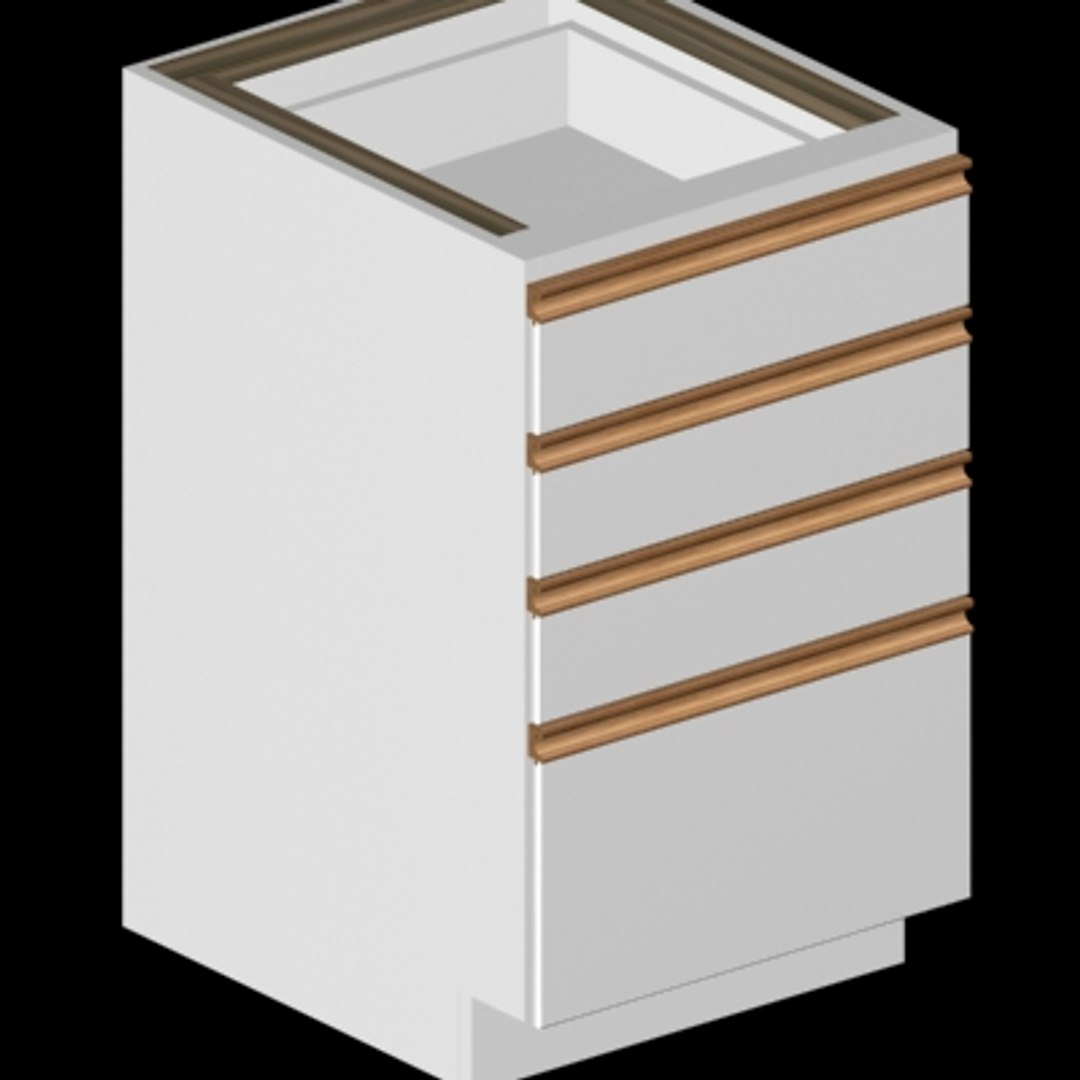 3d Kitchen Base Cabinet Oak