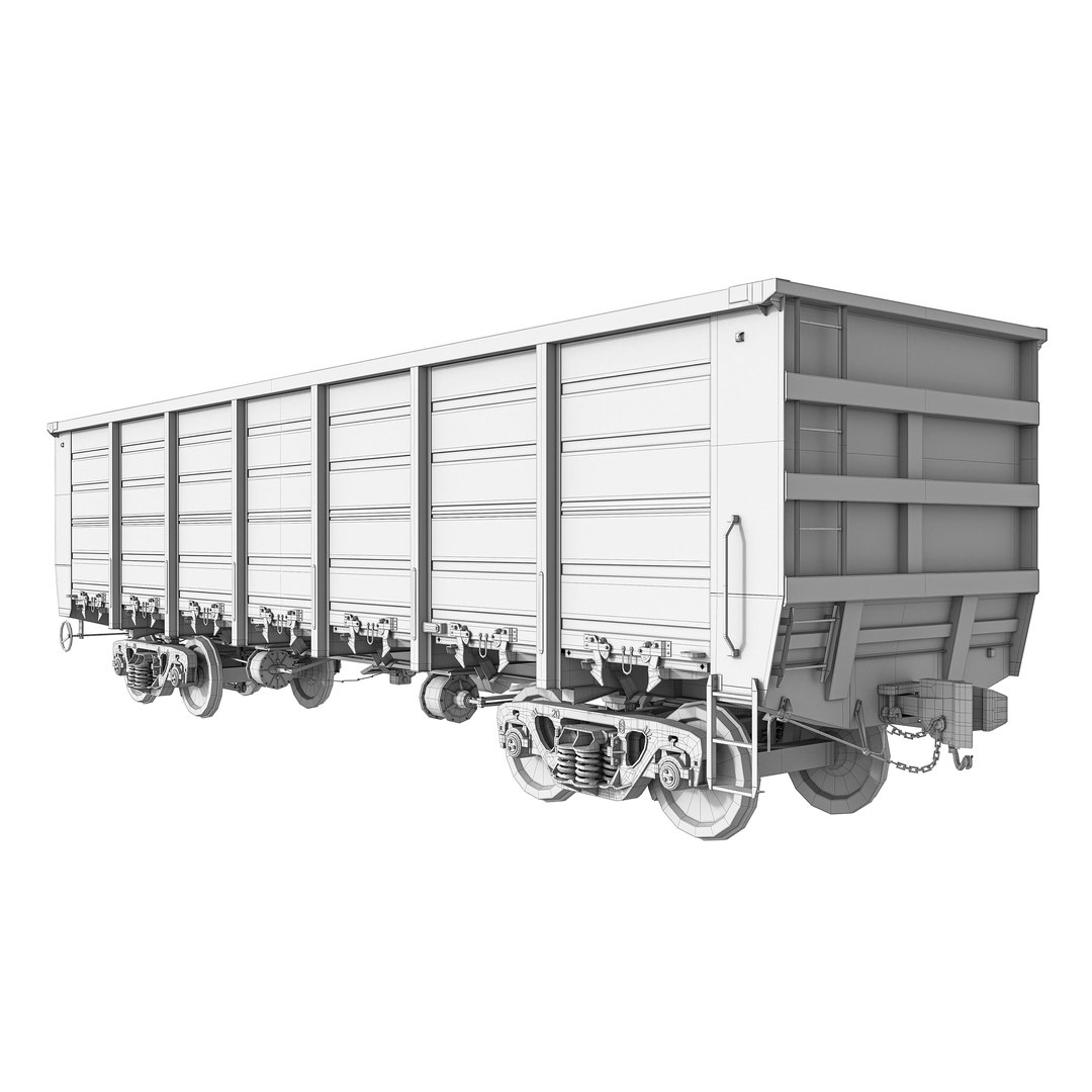 Railroad Wagon 3D Model - TurboSquid 2356599