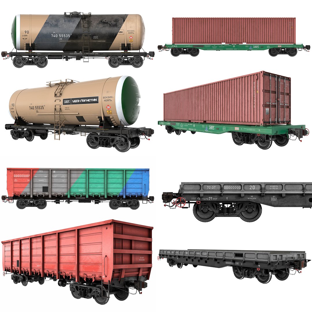 Railroad Wagon 3D Model - TurboSquid 2356599